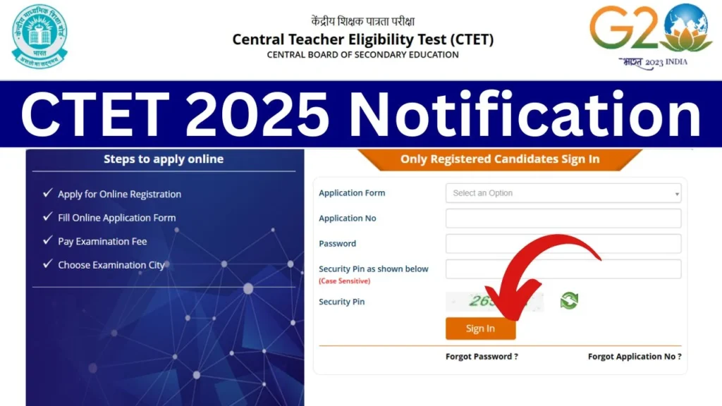 CTET February 2026 Online Form – Apply Now at @ctet.nic.in